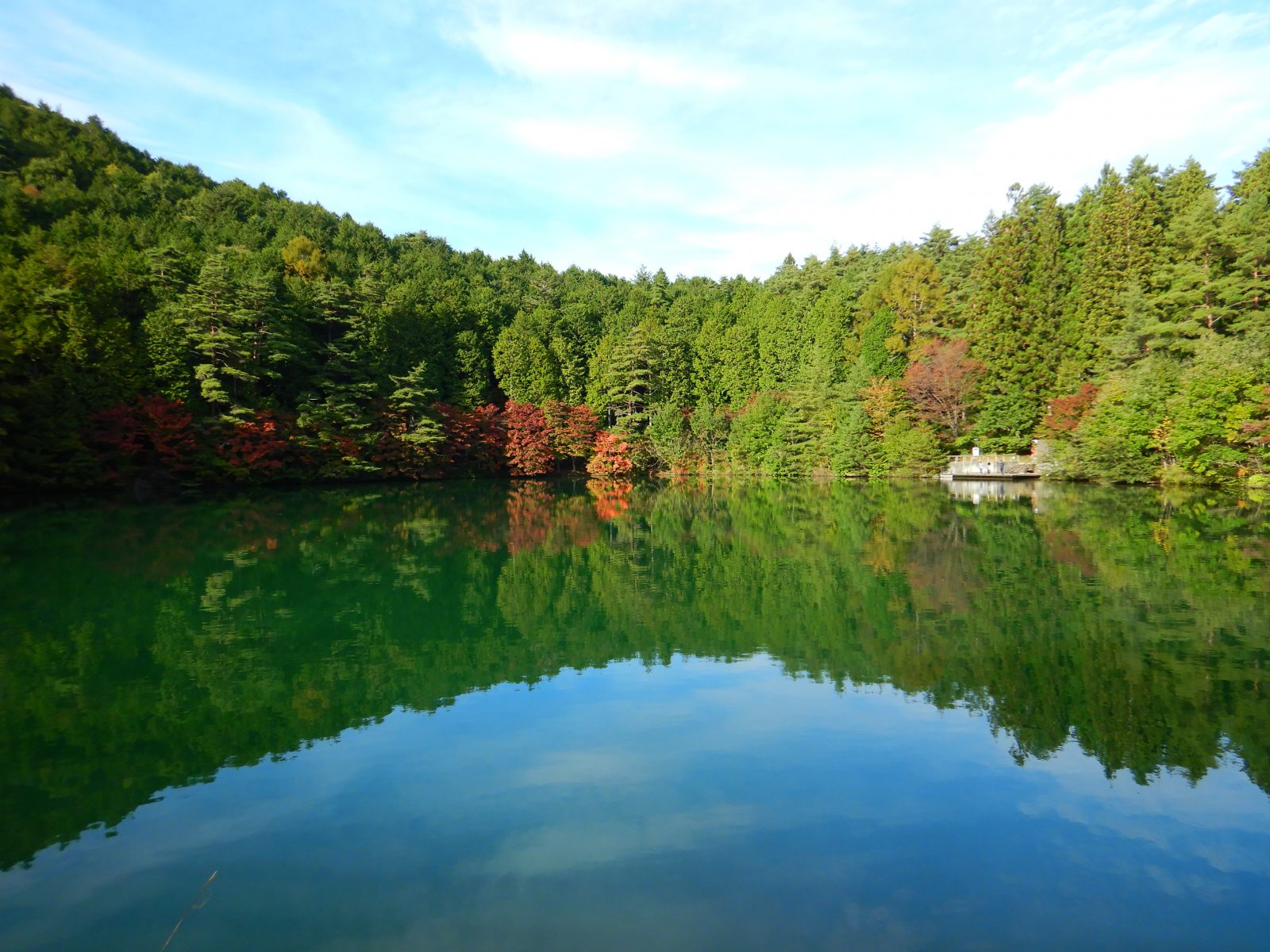 【南伊奈ヶ湖紅葉状況】10/27(木)の様子 – エコパ伊奈ヶ湖
